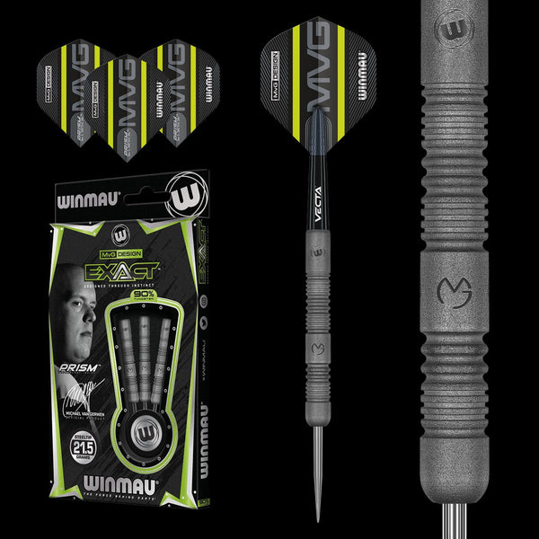 Winmau MVG Exact 90% Tungsten Darts - 21.5g / 23g / 24g / 25g – Darts ...