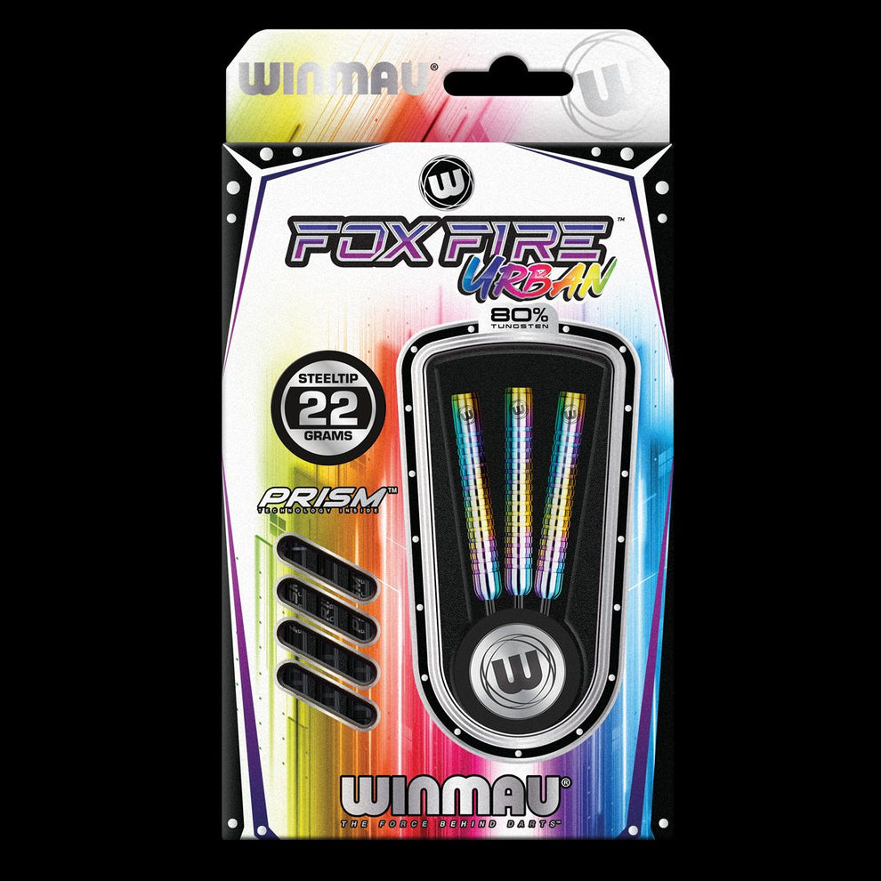 Winmau Foxfire Urban 80% Tungsten Darts - 22g / 24g – Darts and Cues ...
